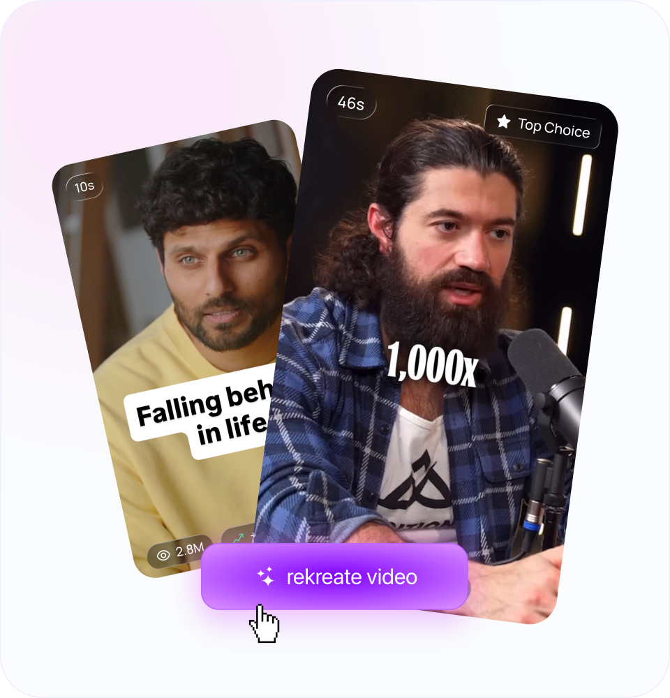 rekreate AI - Recreate any short-form video in seconds! Content ...